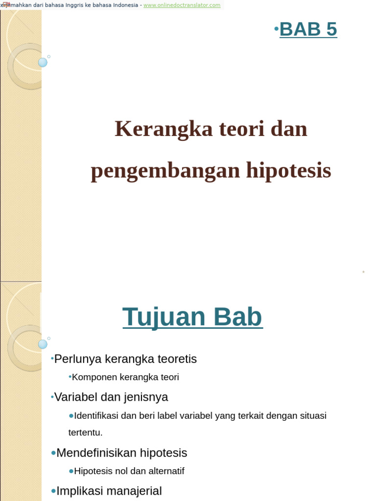 Chap 05, Theoritical Framework and Hypothses Development (1) .En - Id | PDF