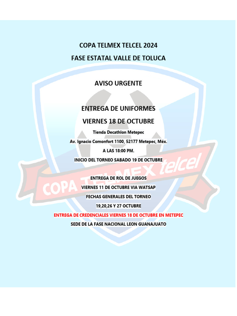 Copa Telmex Telcel 2024 | PDF