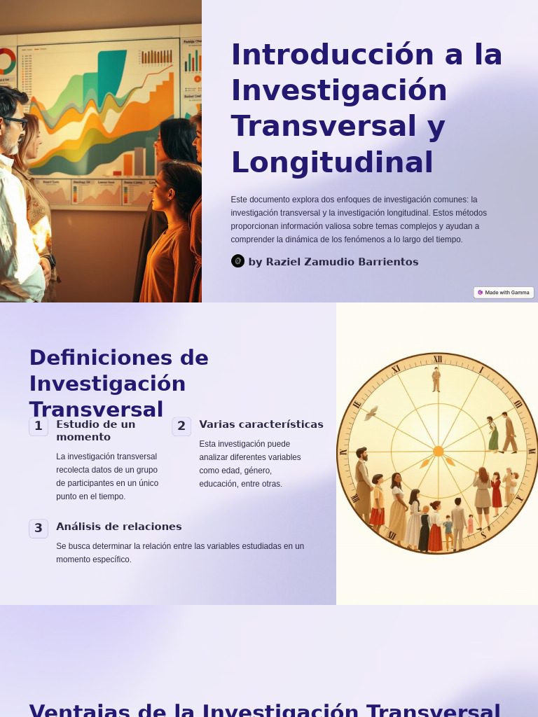 Introduccion A La Investigacion Transversal y Longitudinal | PDF ...