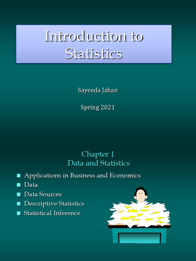 Lecture 1 Introduction To Statistics | PDF | Level Of Measurement | Statistics