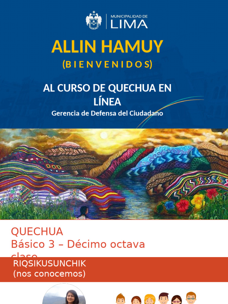 Curso Quechua Básico 3: Sufijos y Vocabulario | PDF | Tipología ...