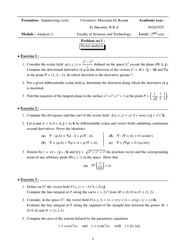 PS1 | PDF | Vector Space | Algebra