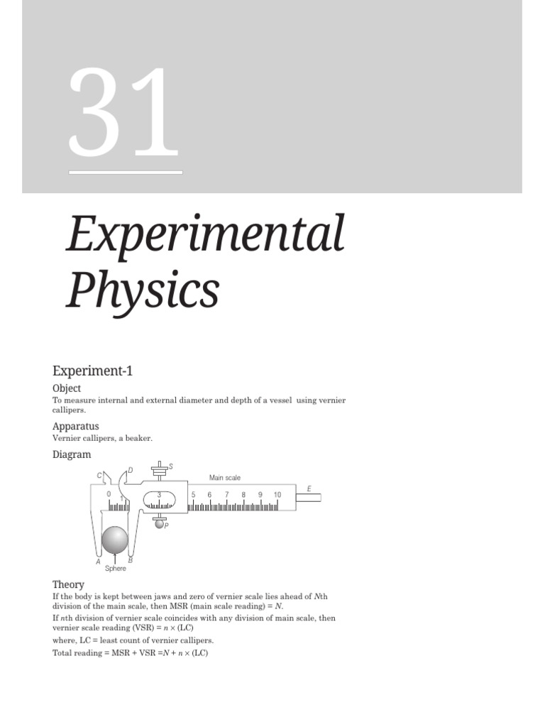 Experimental Physics: Experiment-1 | PDF | Pendulum | Physical Quantities