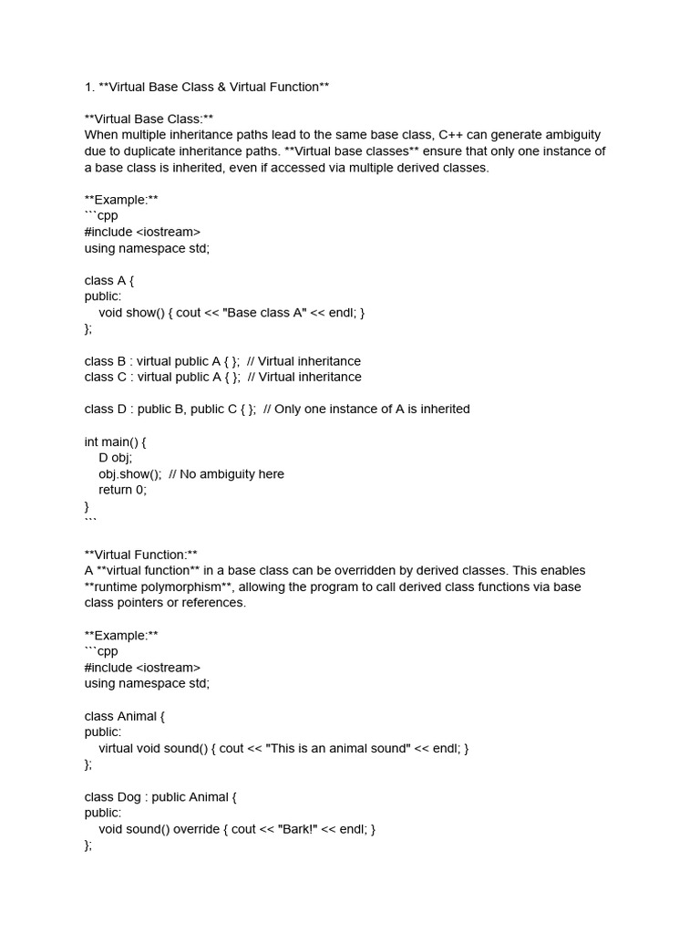 Oop | PDF | Class (Computer Programming) | Inheritance (Object Oriented ... Oop | PDF | Class (Computer Programming) | Inheritance (Object Oriented ...