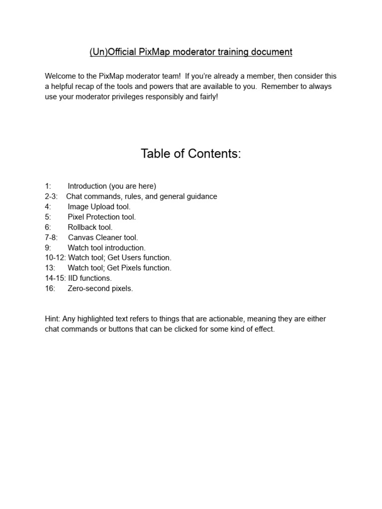 (Un) Official PixMap Moderator Training Document | PDF | Proxy Server | Internet