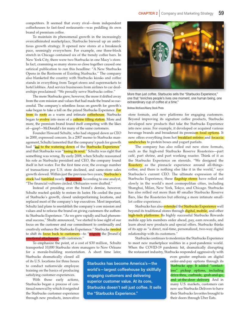 Chap2 | PDF | Strategic Planning | Starbucks