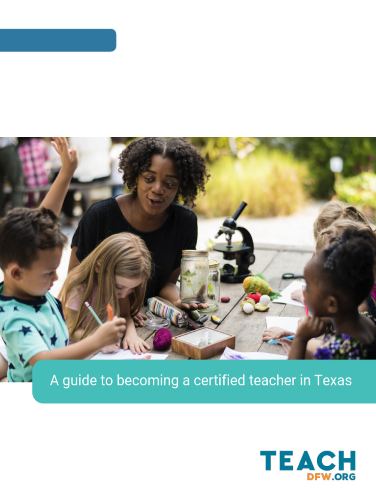 Texas Teacher Certification Guide | PDF | Teachers | Academic Degree