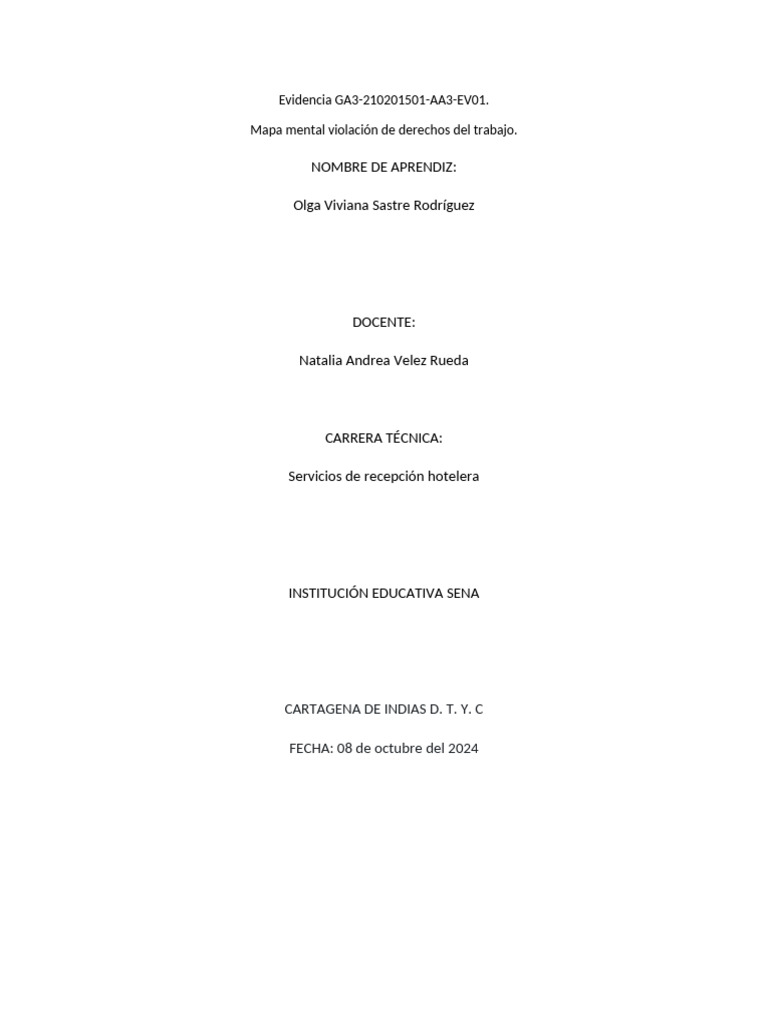 Mapa Mental de La OIT | PDF