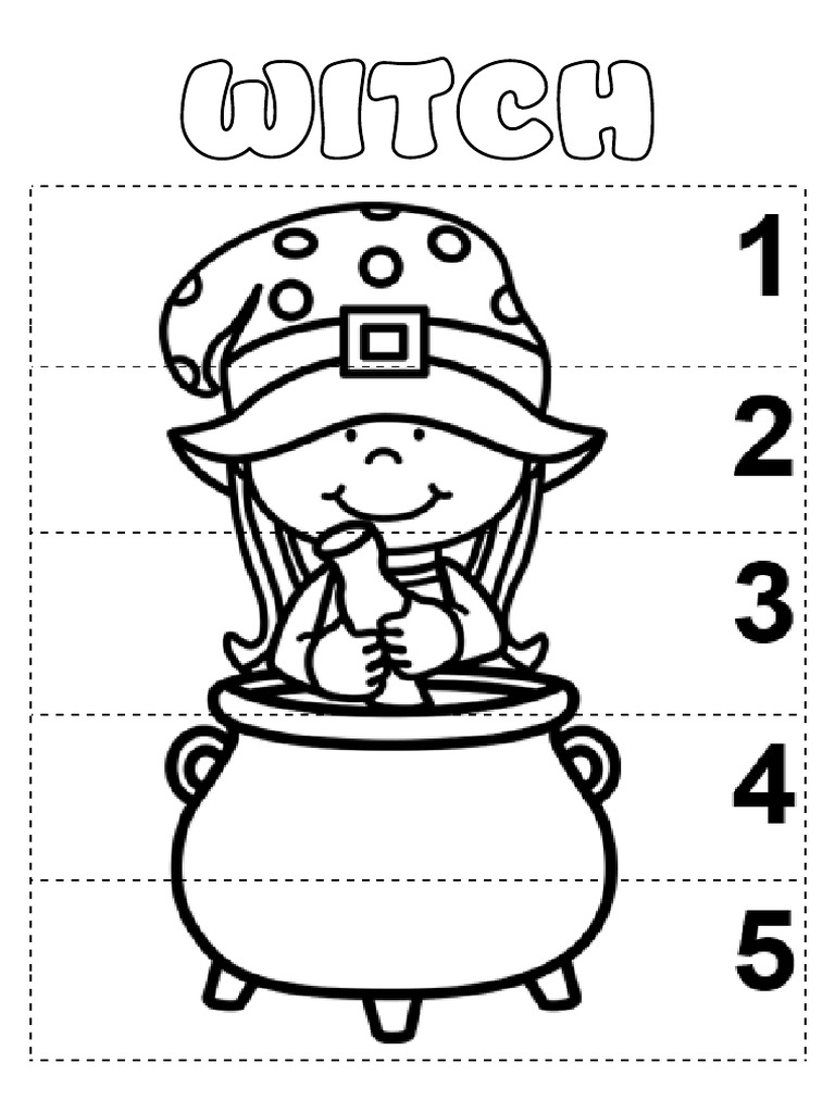 Witch Numbered Puzzle | PDF
