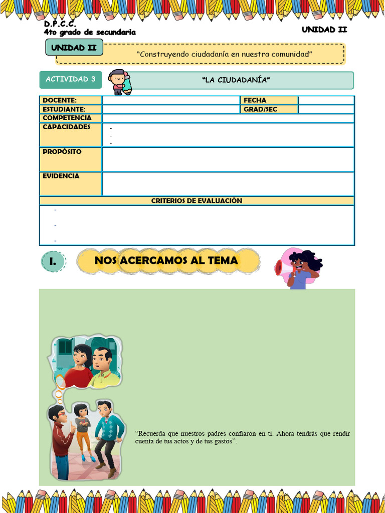 4° DPCC - Actv.03-Uni.2 2024 | PDF | Democracia | Ideologías políticas