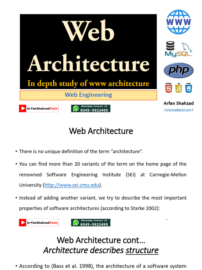Web 01 Web Architecture | PDF | System | Unified Modeling Language