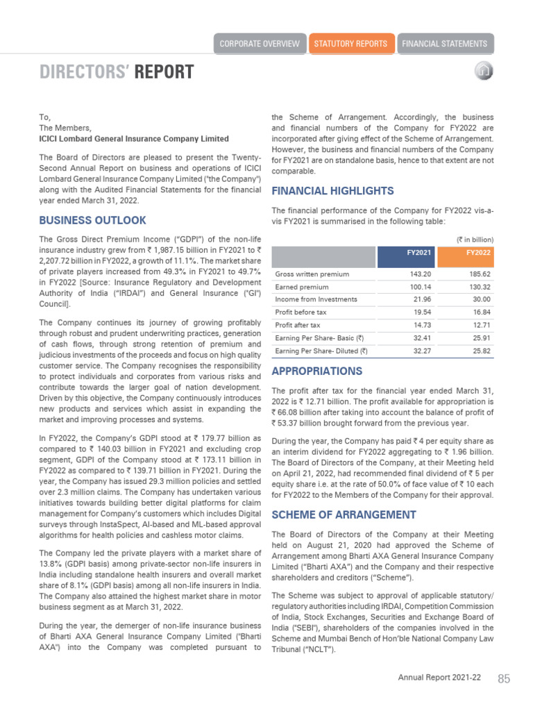 Stock Exchange Intimation For Notice and Annual Report FY2022 PROJECT ...