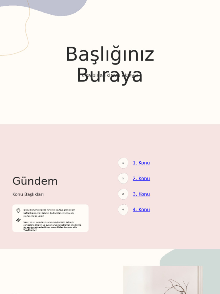 Pastel Damlalar Temel Sade Sunum 3 | PDF