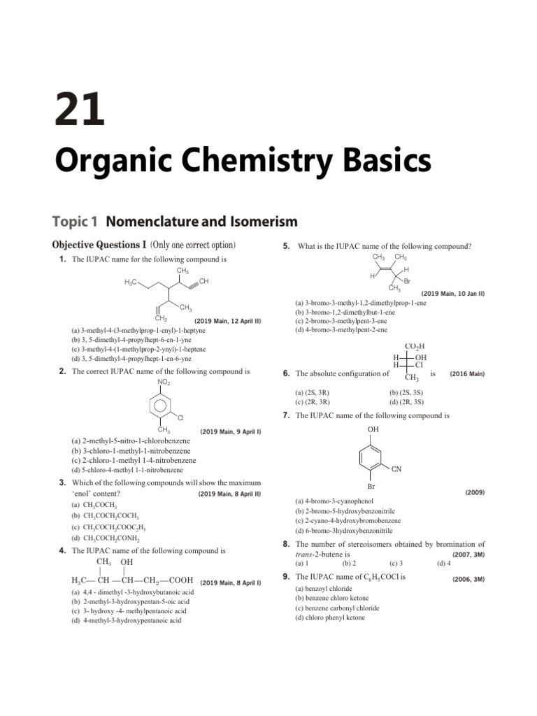 Organic Chemistry Basics | PDF | Isomer | Conformational Isomerism