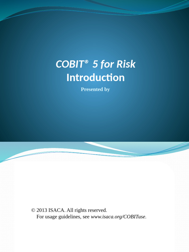 COBIT-5-Risk Res Eng 1213 | PDF | Risk | Risk Management