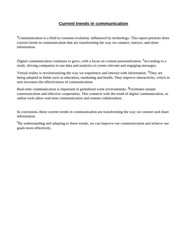 Current Trends | PDF