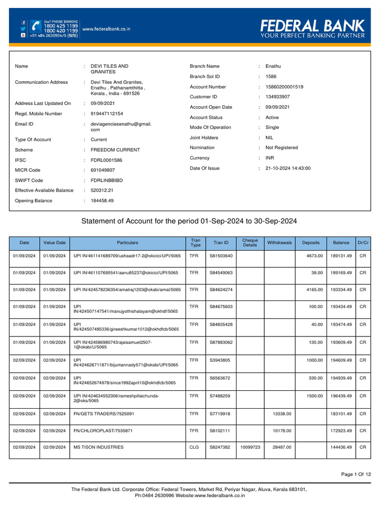 Setember 1 | PDF | Banks | Cheque