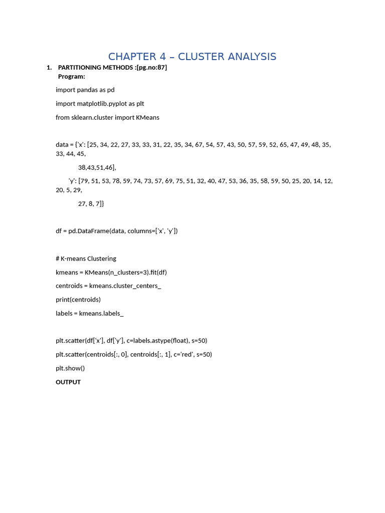 4.Cluster Analysis | PDF | Cluster Analysis | Machine Learning
