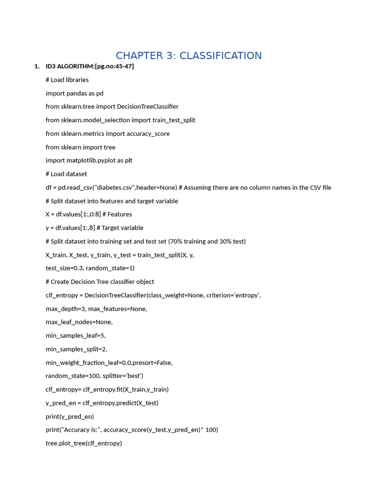 3 Classification Pdf Statistical Classification Statistical Theory