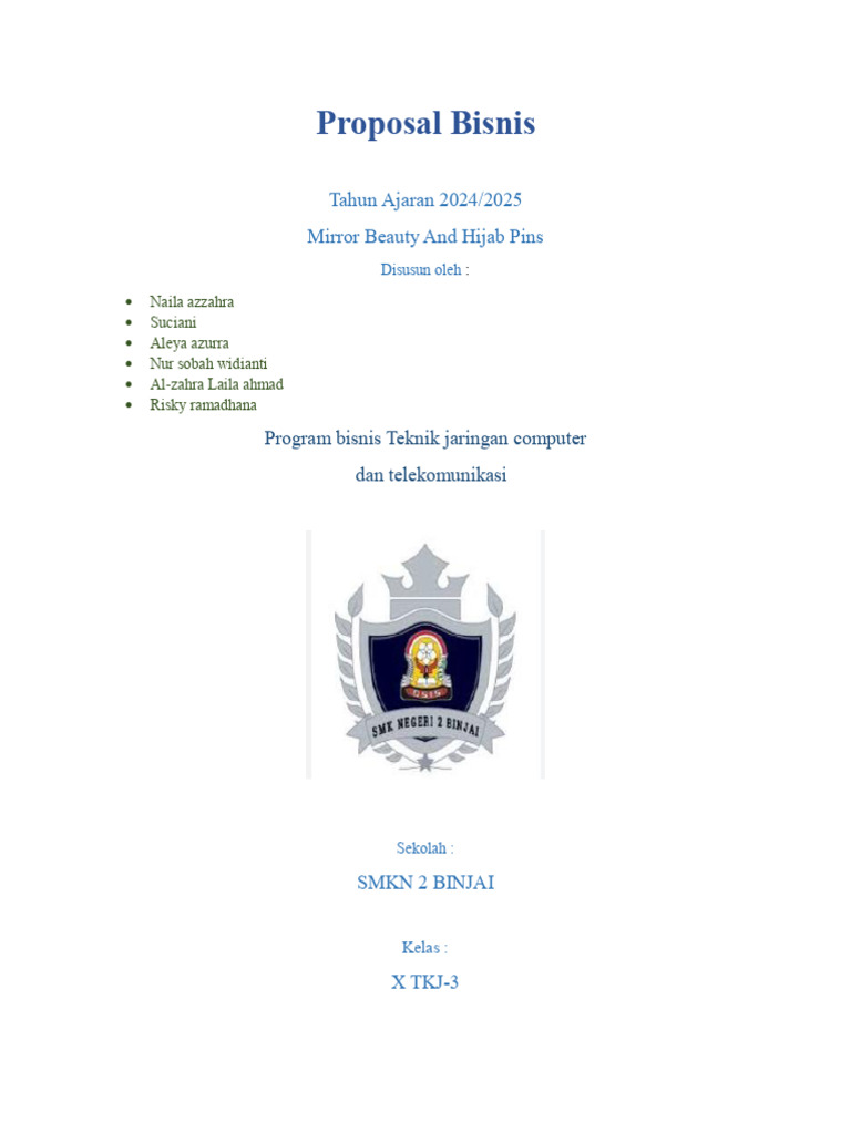 Proposal Bisnis | PDF