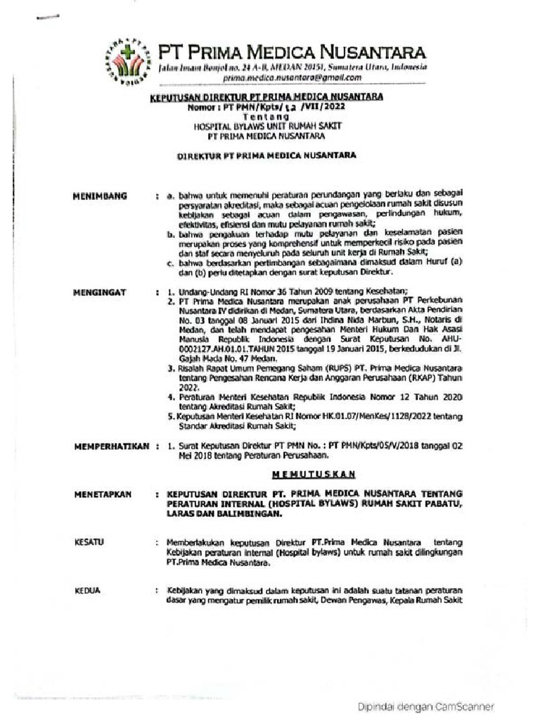 1. Hospital By Law | PDF