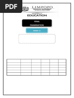 Mathematics Grade 11 P2 Nov 2024 LDOE | PDF | Mathematics