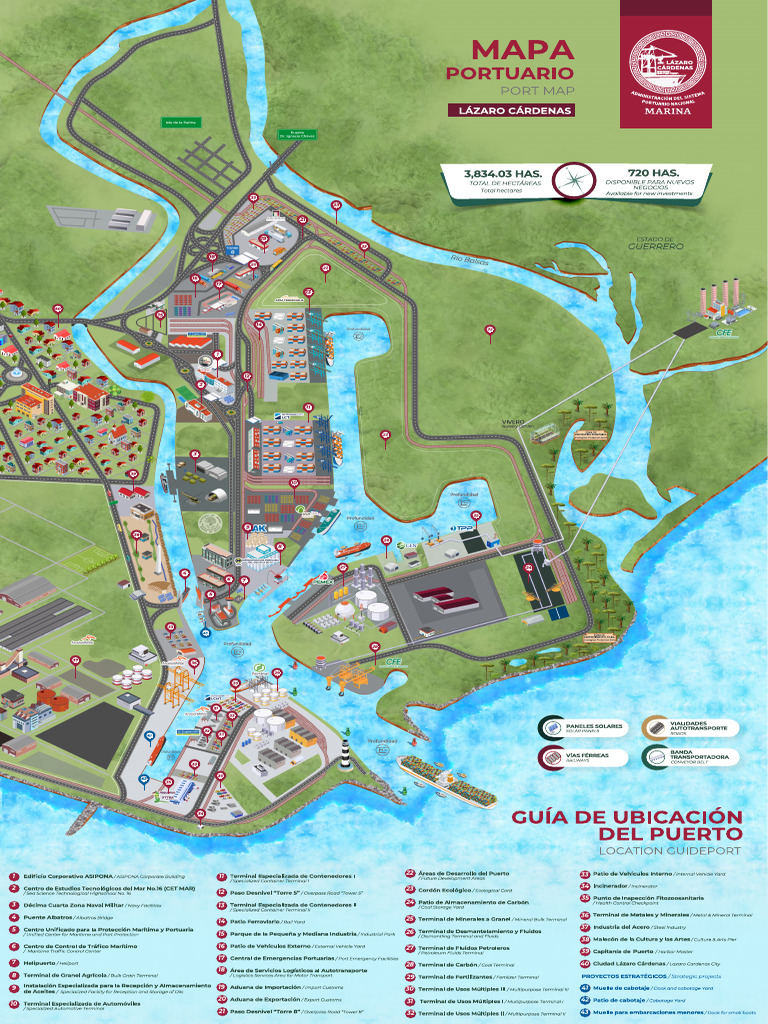 Mapa - Puerto Lazaro Cardenas | PDF