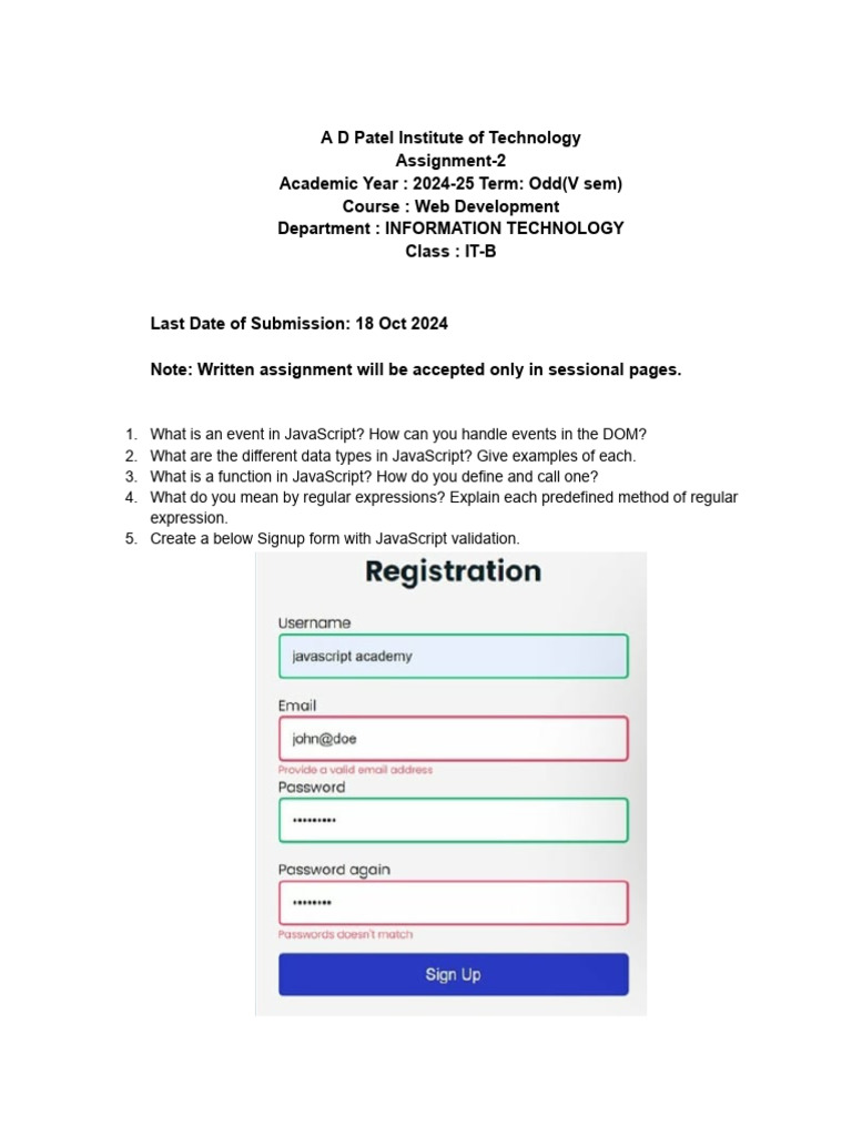 WD Assignment-2 | PDF