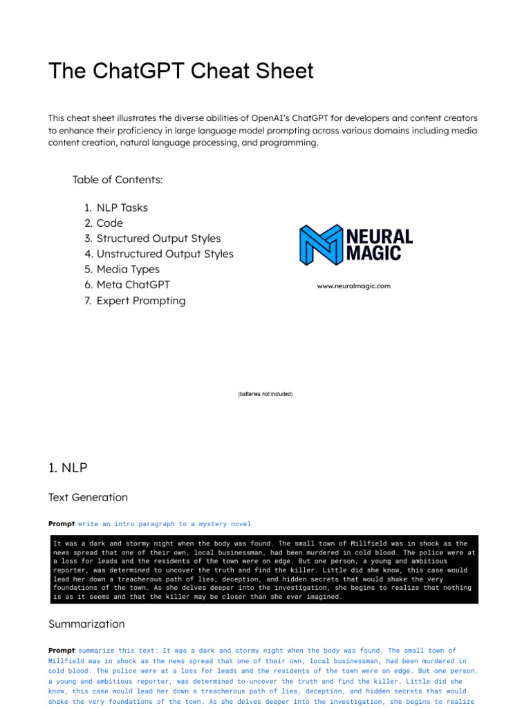 ChatGPT Cheatsheet Costa | PDF | French Cuisine | Calculator