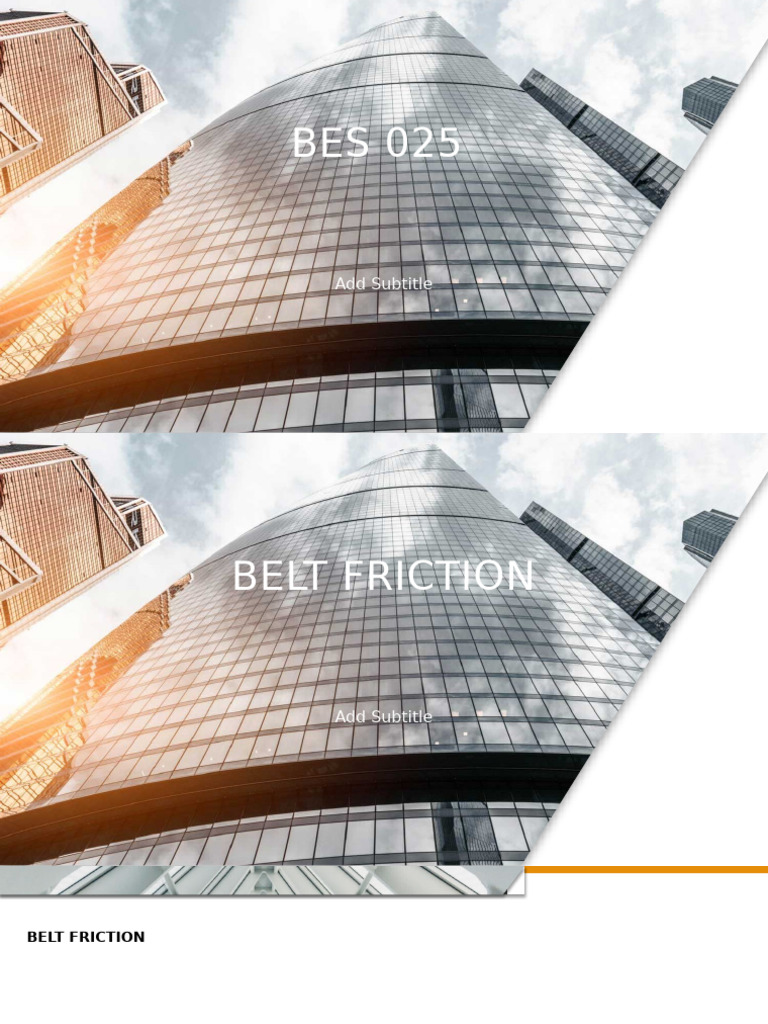 Bes 025 Belt Friction Force System and Review | PDF