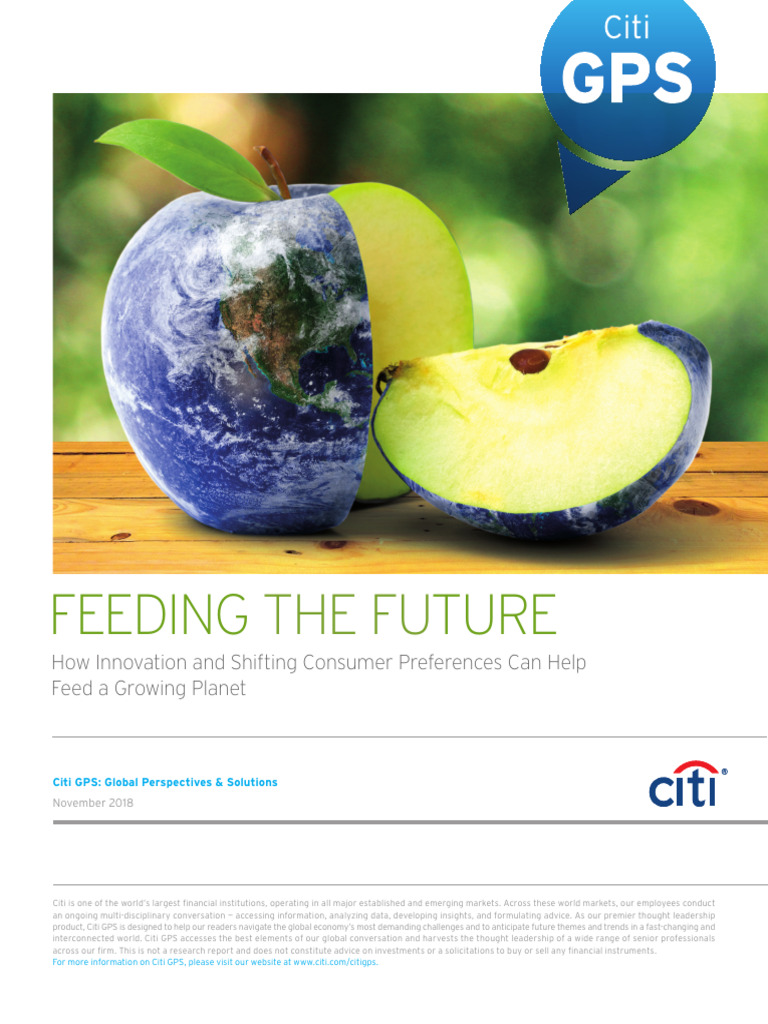 FEEDING THE FUTURE - How Innovation and Shifting Consumer Preferences ...