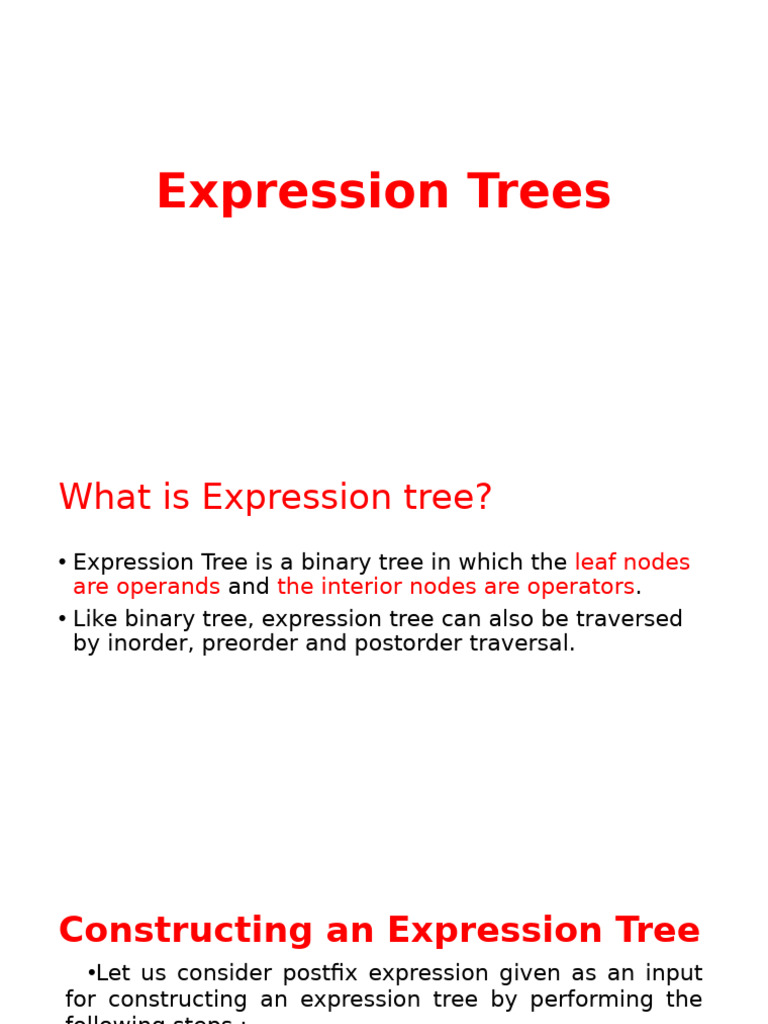 Expression Trees | PDF