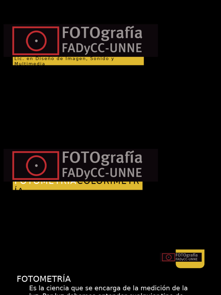 Fotometría y Colorimetría en Fotografía | PDF | Color | Exposición ...
