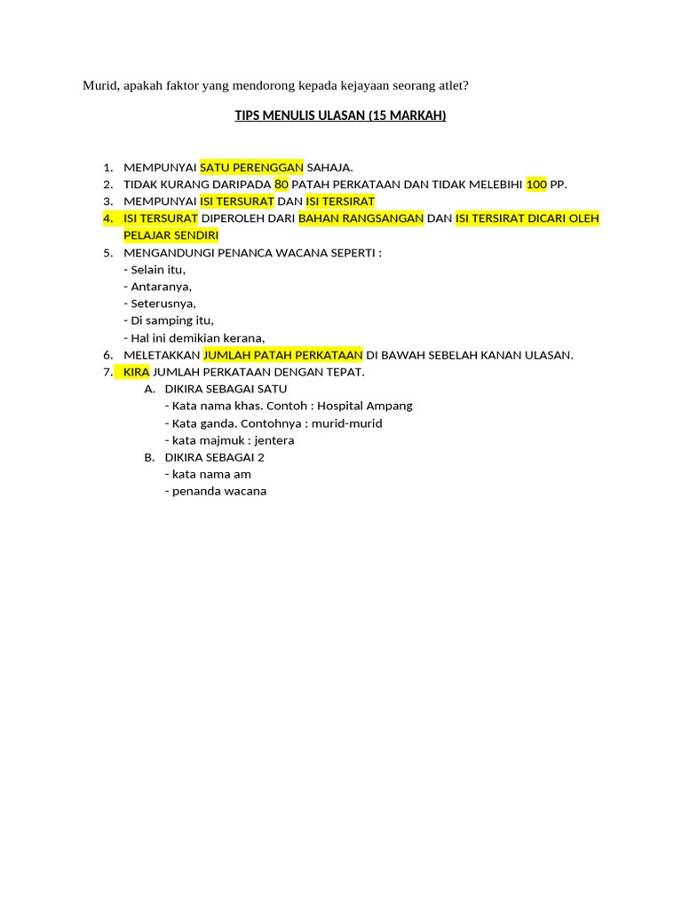 Tips Menulis Ulasan | PDF