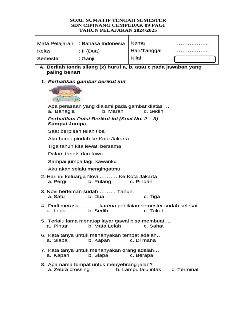 STS B.indonesia 2B | PDF