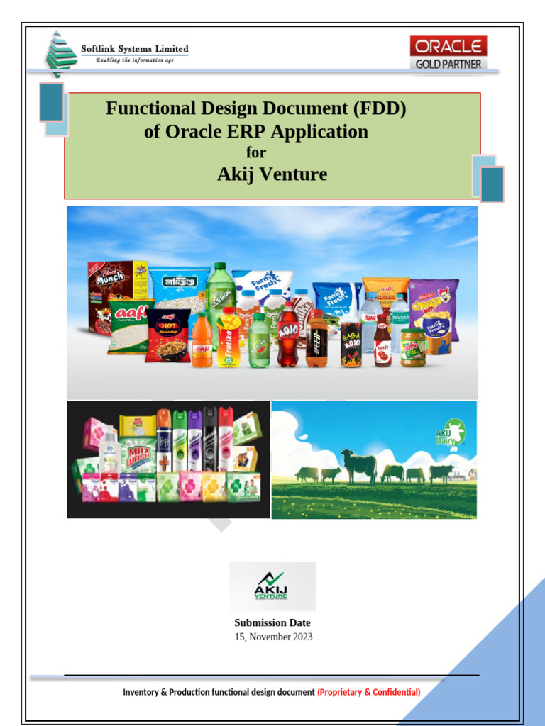 Final - Inventory & Production - FDD - AKIJ Ver - 1.0 | PDF | Milk ...
