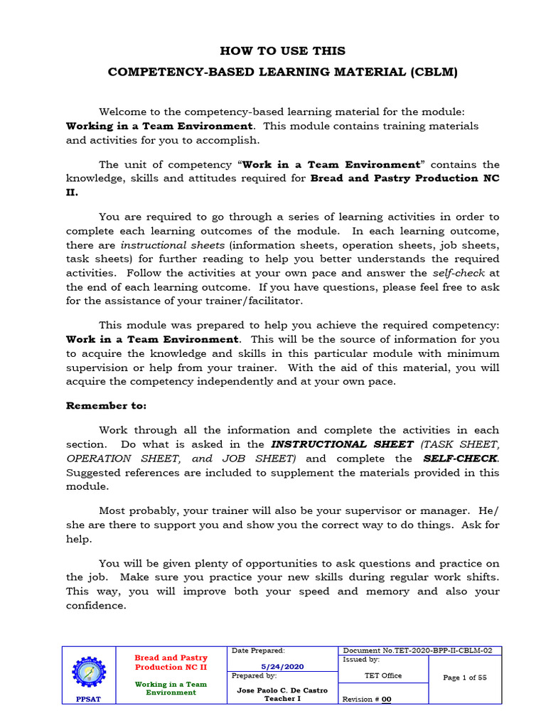 Enhanced-CBLM-Basic-2 | PDF | Goal | Learning