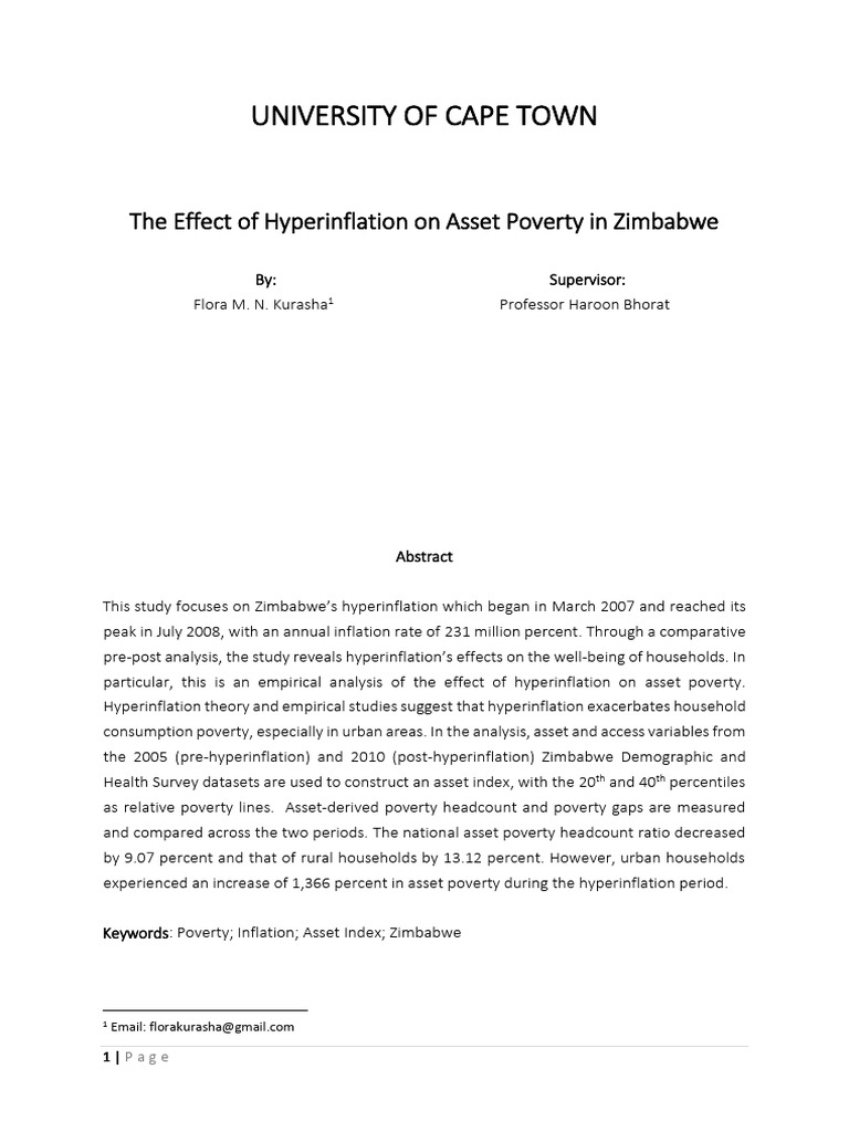 Kurasha Poverty Conference Versi | PDF | Inflation | Poverty