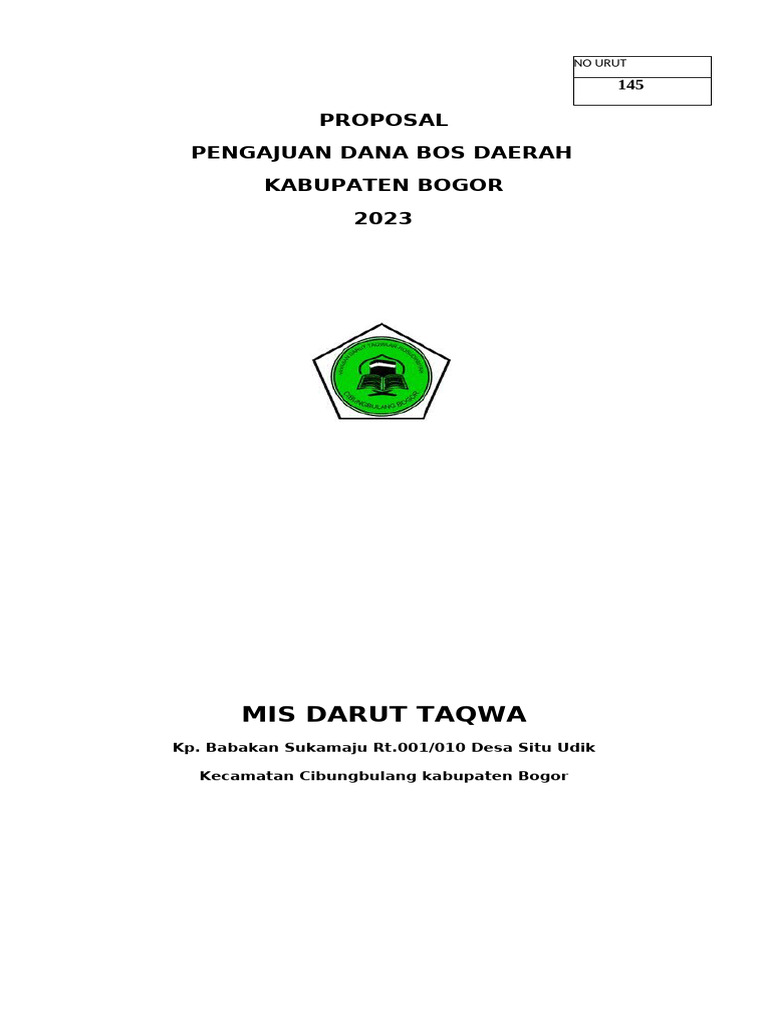 Proposal Bosda 2024 | PDF