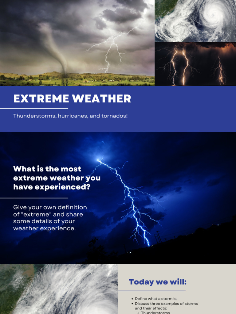 Extreme Weather Exploration | PDF | Tornadoes | Thunderstorm