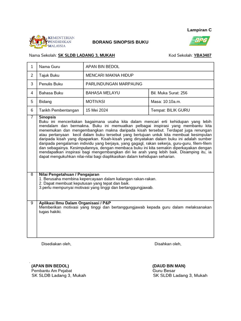 BACAAN BUKU - MENCARI MAKNA HIDUP Apan 2 | PDF