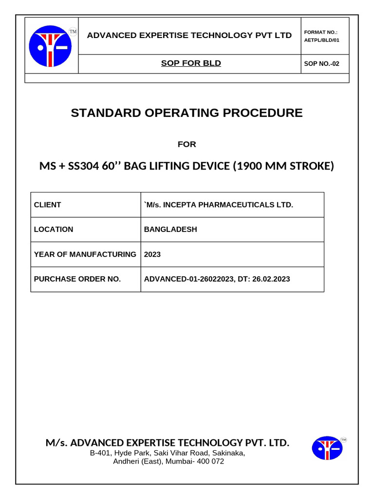 BLD 1 | PDF | Specification (Technical Standard)
