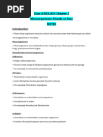 Notes of CH 2 Microorganisms - Friend and Foe - Class 8th Science | PDF ...