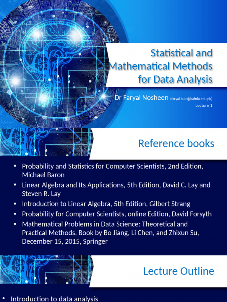 Intro to Data Science Mathematics | PDF | Probability | Data Analysis