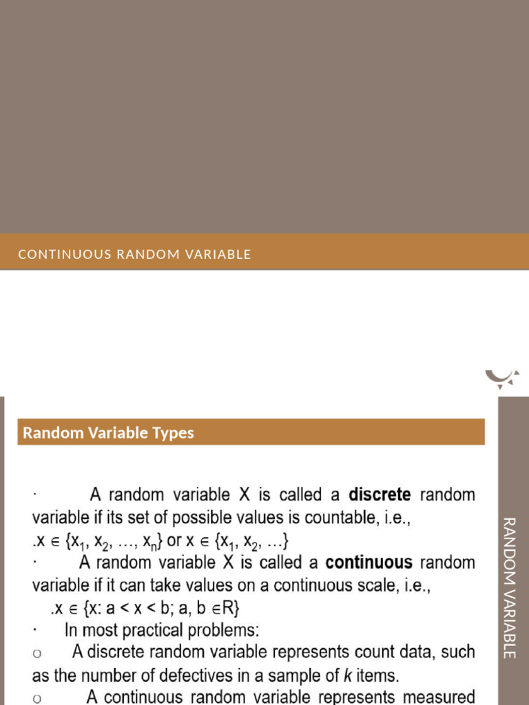 Lecture4 Continuous Random Variable 07102024 110157am | PDF | Probability Distribution ...