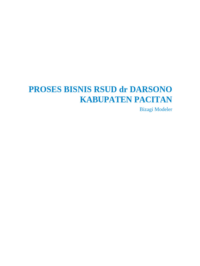 2.1.a. PROSES BISNIS RSUD DR Darsono | PDF