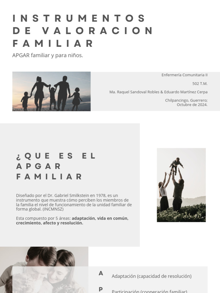 Valoración Familiar APGAR | PDF