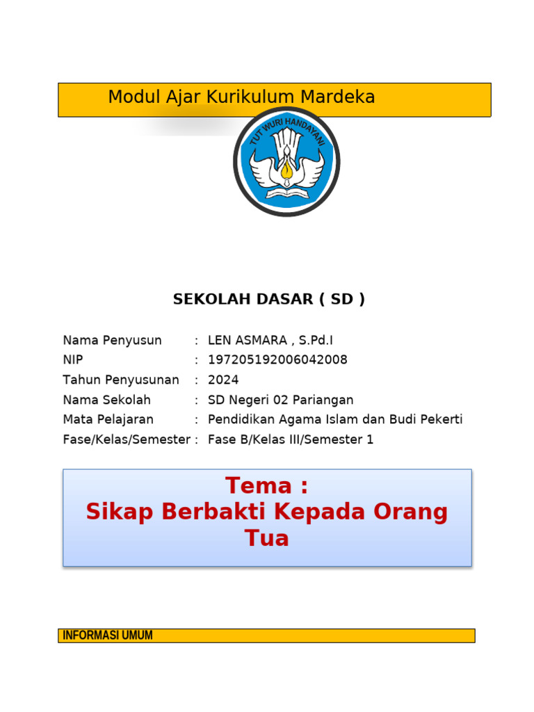 Modul Tampil Buk Len | PDF
