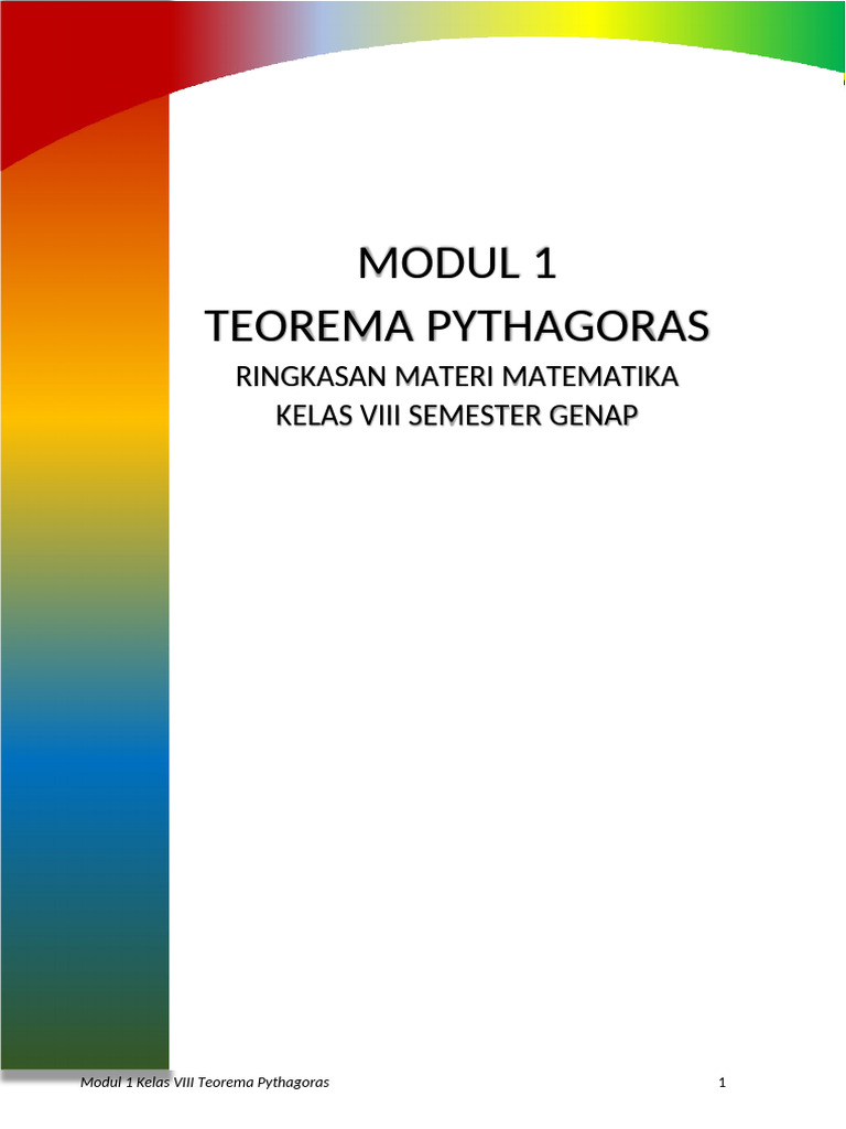 E MODUL Teorema Pythagoras | PDF