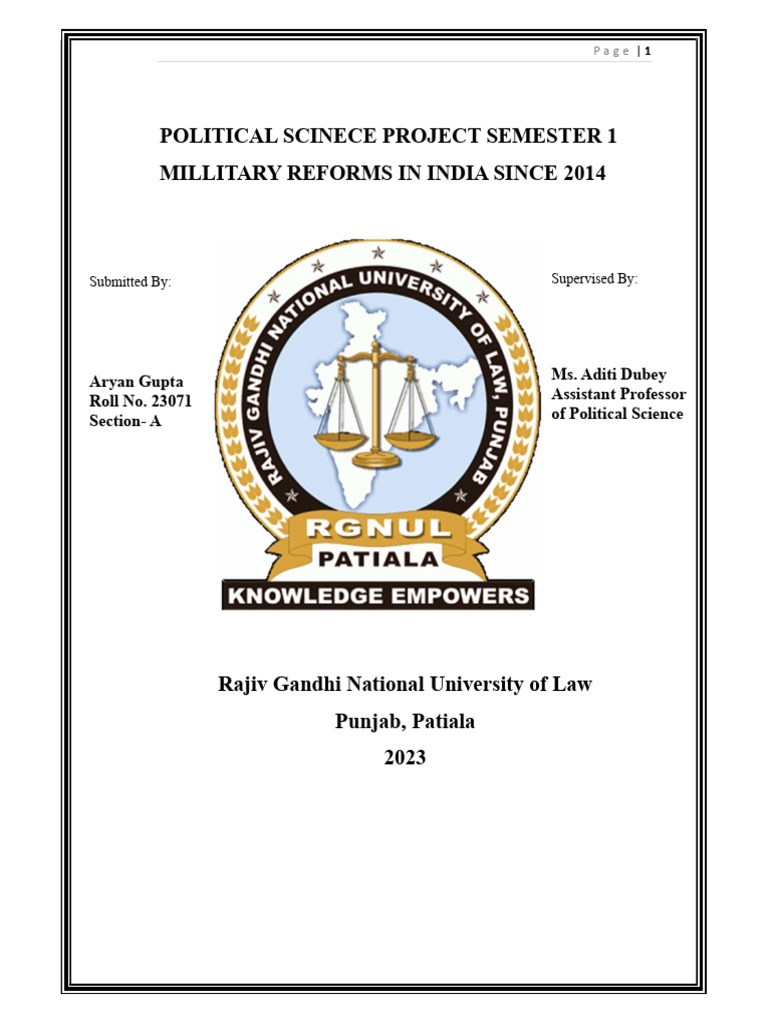 Sem 1 Pol Project | PDF